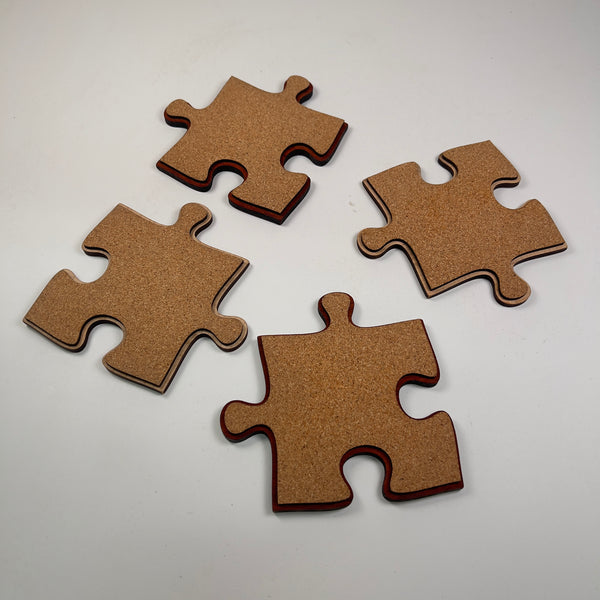 Puzzle Piece Coasters (set of 4) - Jeff Mack Designs