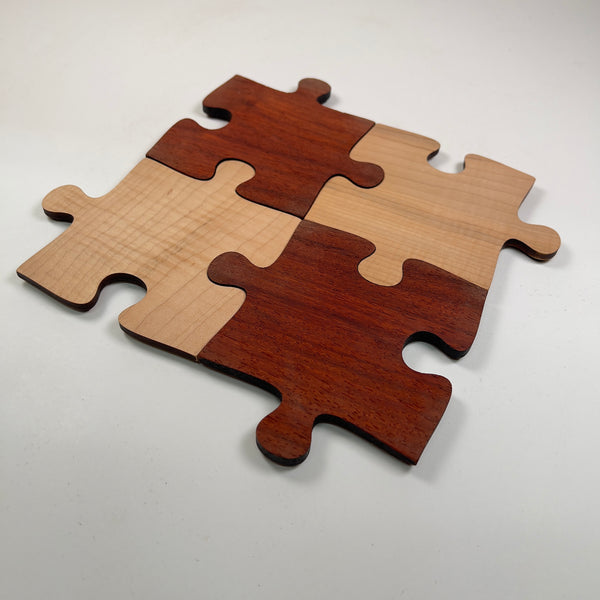 Puzzle Piece Coasters (set of 4) - Jeff Mack Designs